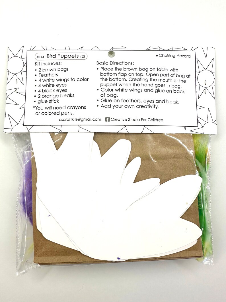 Creative Studio for Children: Bird Puppets - Etsy