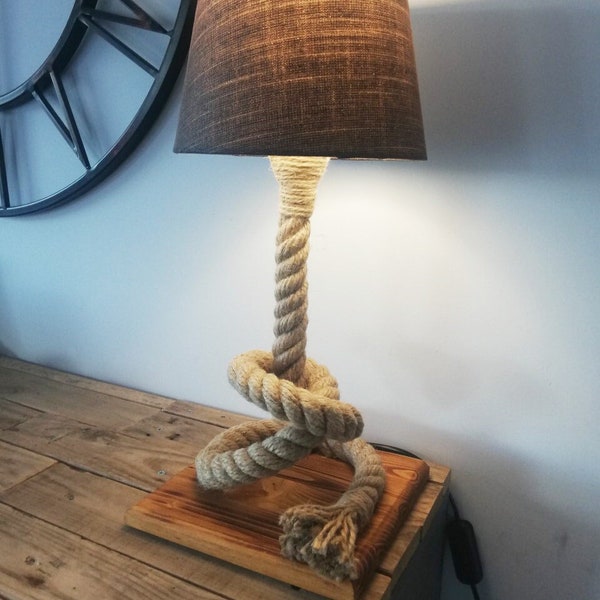 Rope Lamp - Etsy