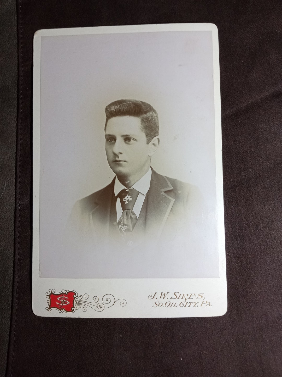 J.W. SIRES. 1800s Collectible Cabinet Card Photo. - Etsy