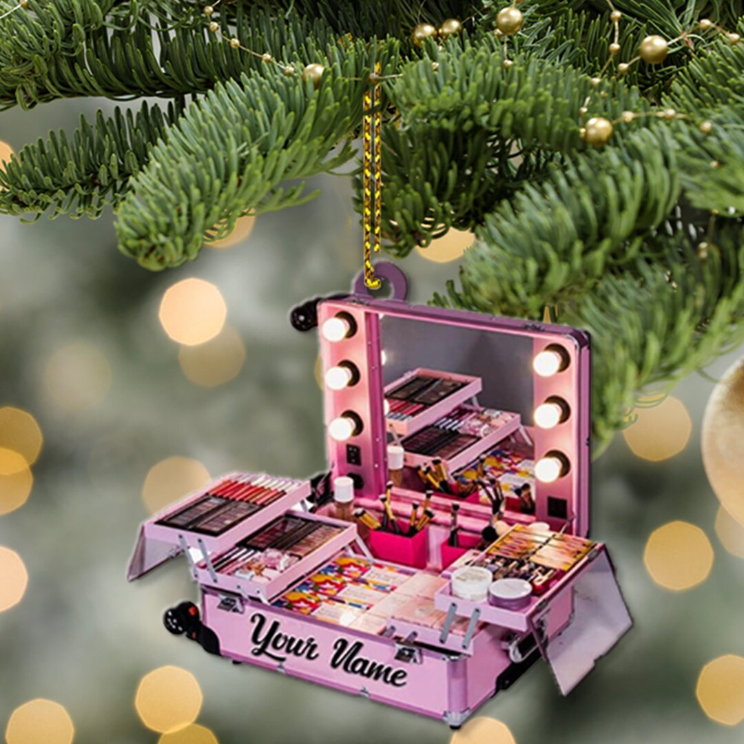 Personalized Name Makeup Box Shape Flat Ornament NOT 3D, Makeup ...