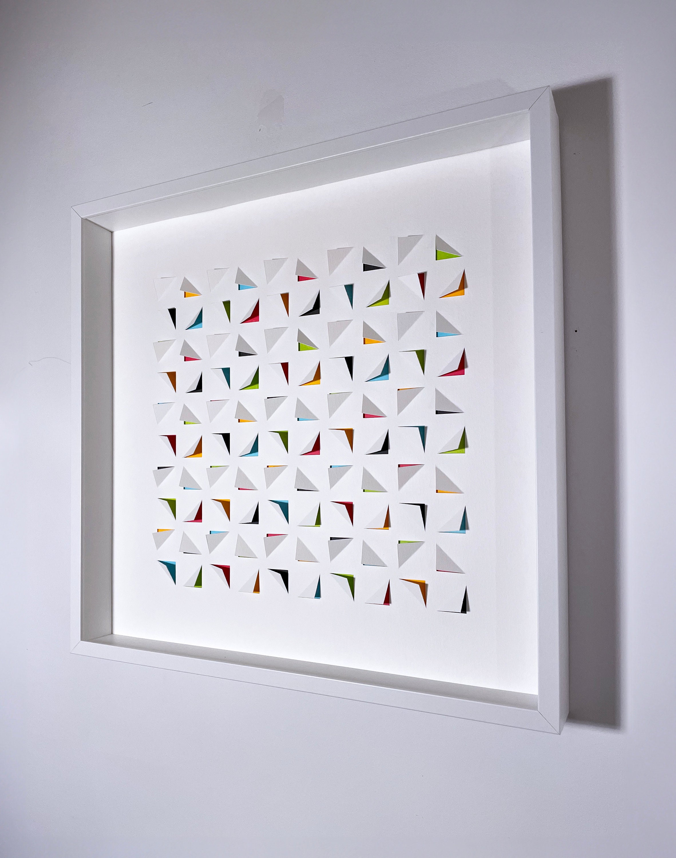 Geometric Paper Relief Art: Handmade Modernist Wall Decor - Etsy UK