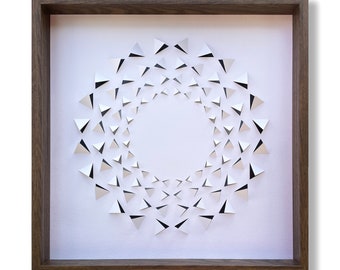 Geometric Paper Relief Handmade Original Minimalist Style on ...