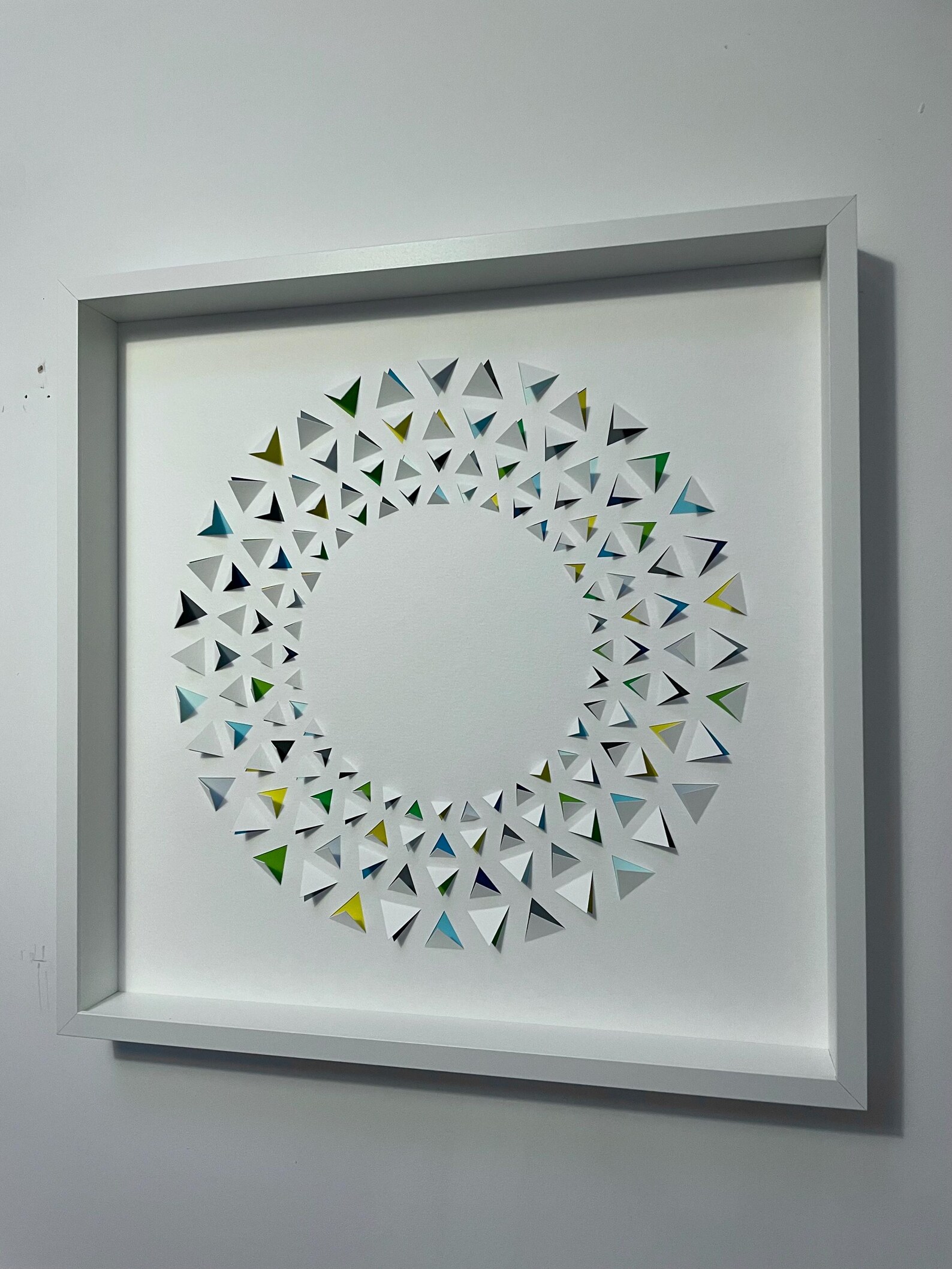 Geometric Paper Relief Handmade Original Minimalist Style on ...
