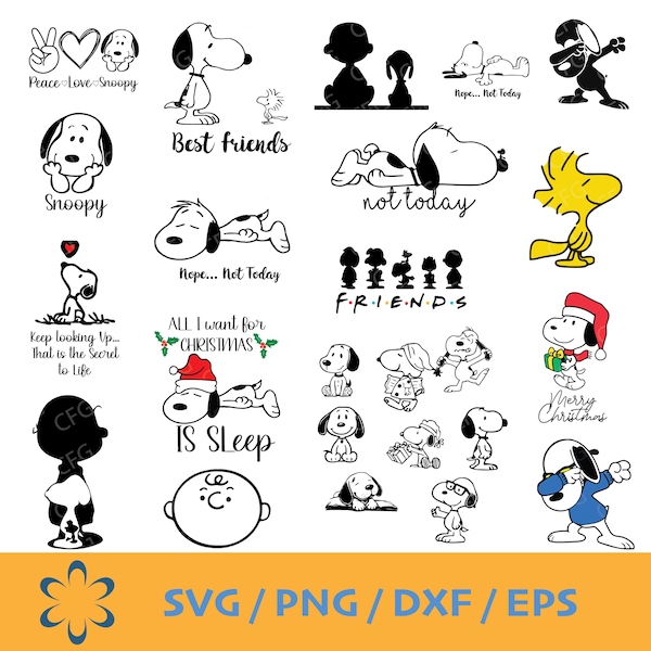 Snoopy Svg - Etsy