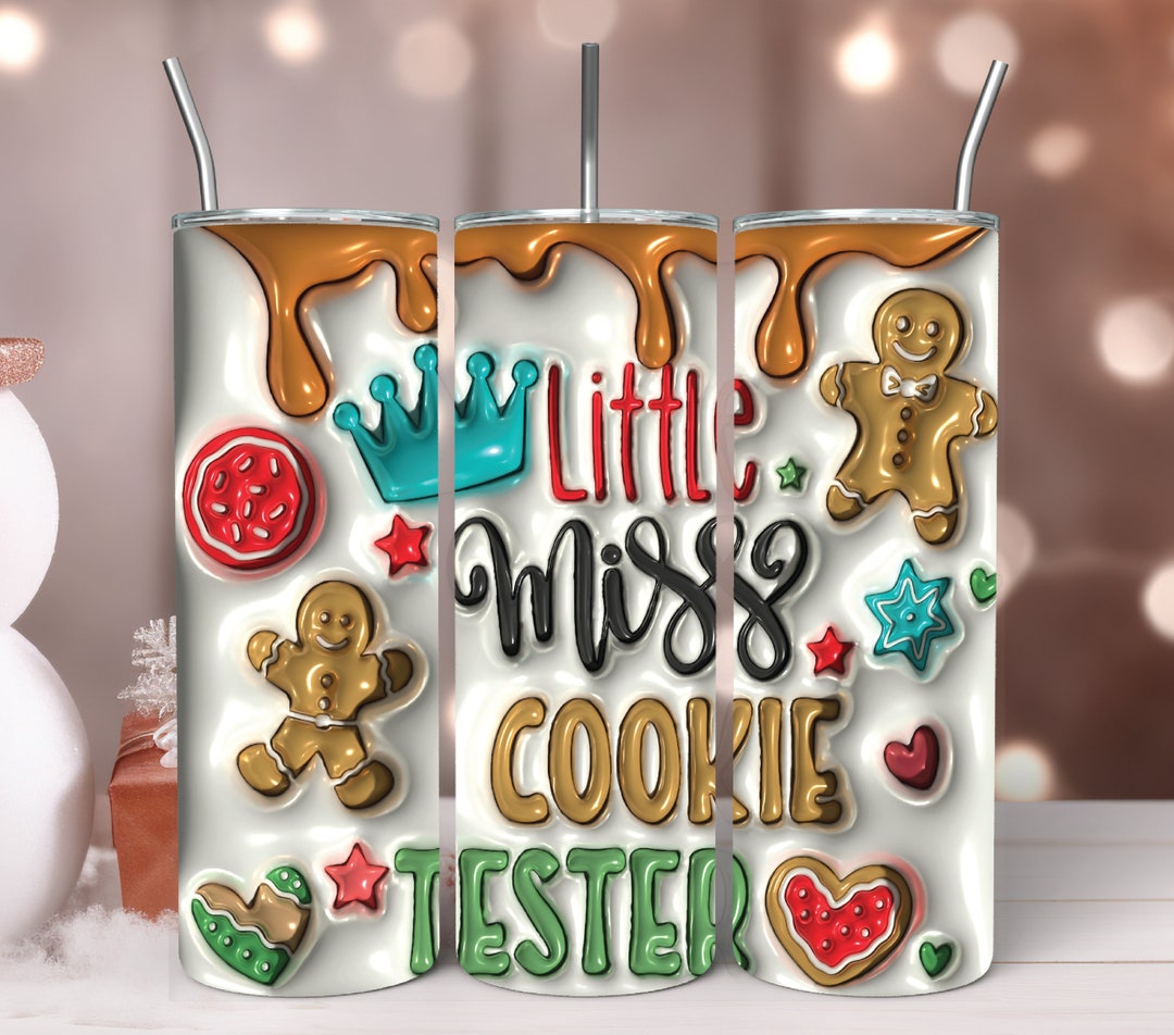 3D Little Miss Cookie Tester Inflated Tumbler Wrap, 3D Christmas Movies ...