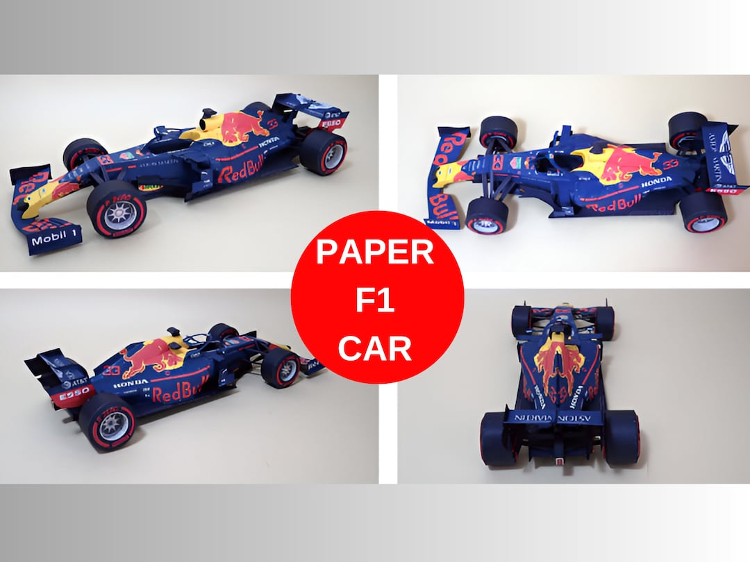 F1 Race Car Printable Activity Sheets F1 Car Paper Model - Etsy