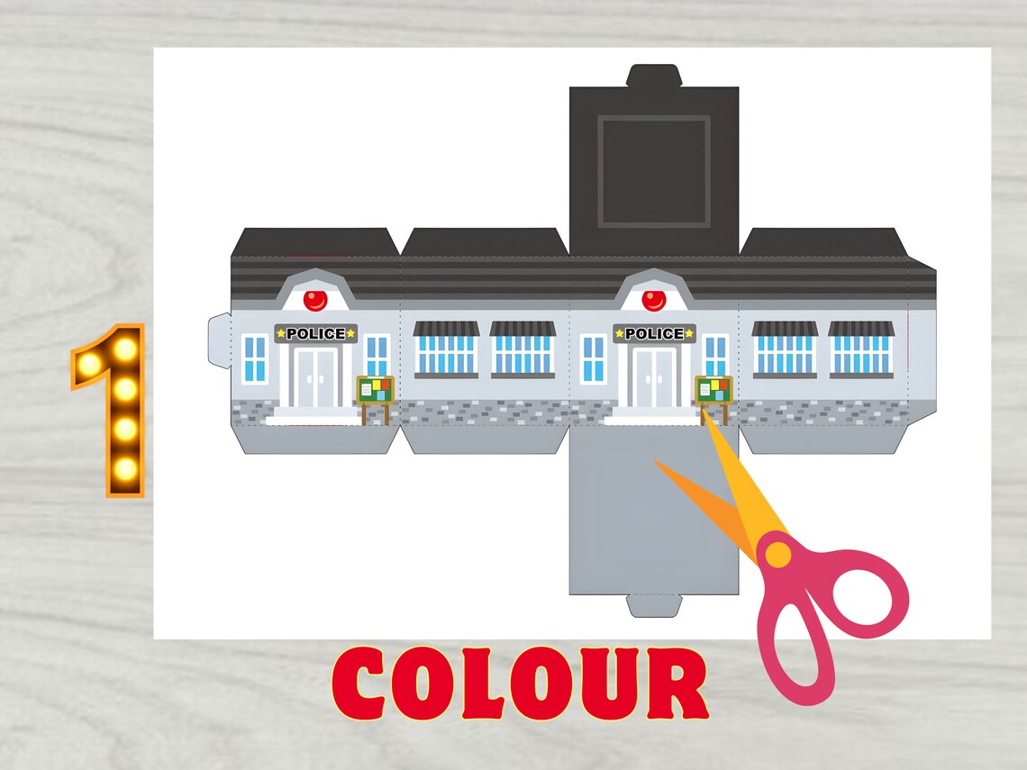 Paper Police Station Activity Sheets Instant Download - Etsy