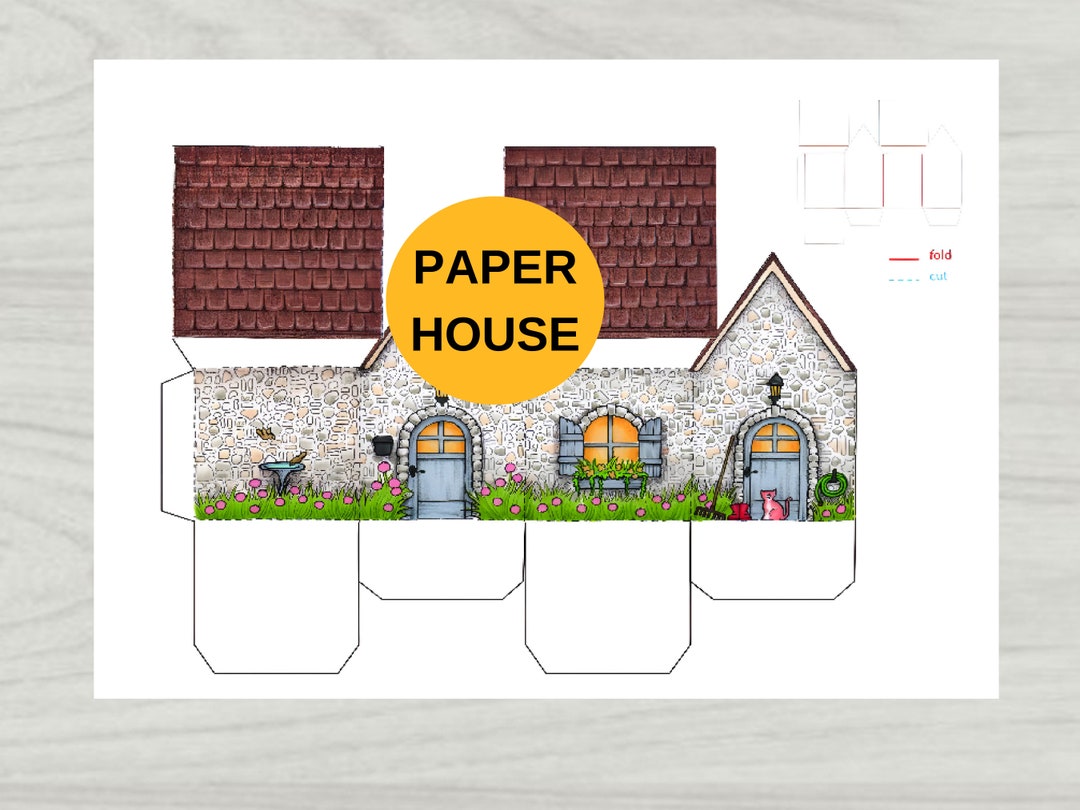 Paper House Printable Activity Sheets Instant Download - Etsy