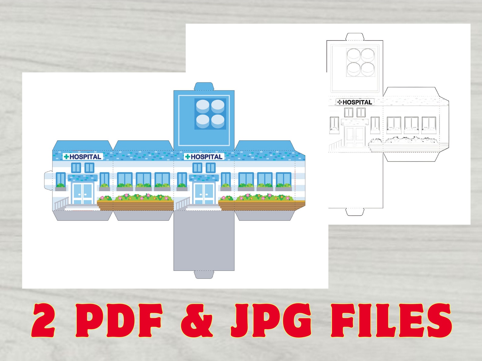 Paper Hospital Printable Activity Sheets Instant Download - Etsy