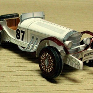 Race Car Printable Activity Sheets Mercedes Paper Model - Etsy