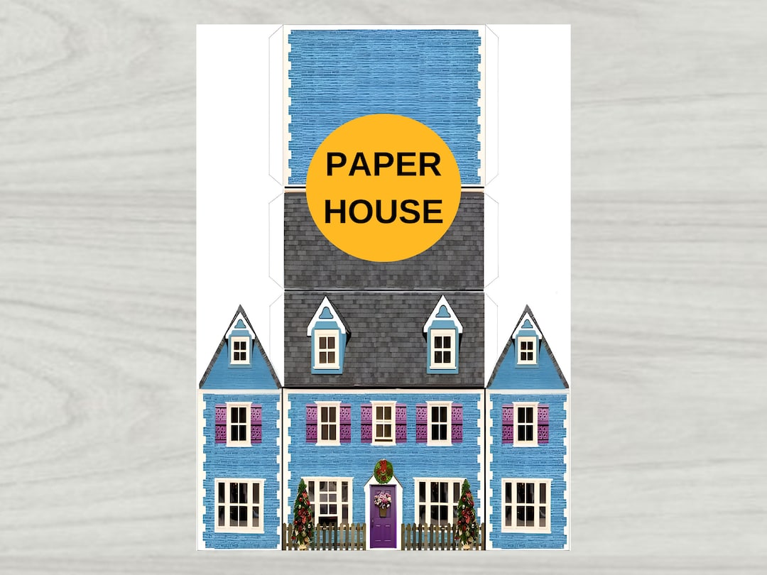 Paper House Printable Activity Sheets Instant Download - Etsy