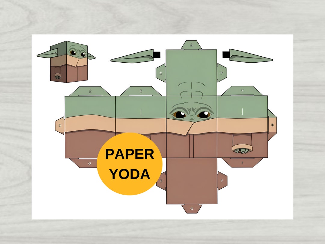 Paper Yoda Printable Activity Sheets Instant Download - Etsy