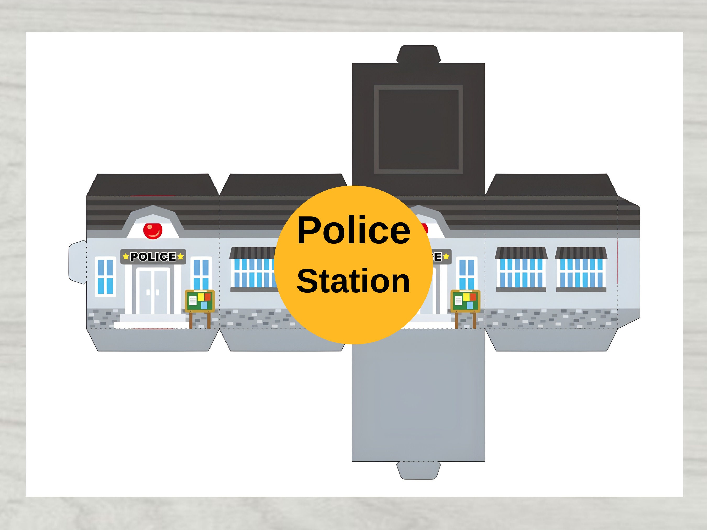 Paper Police Station Activity Sheets Instant Download - Etsy
