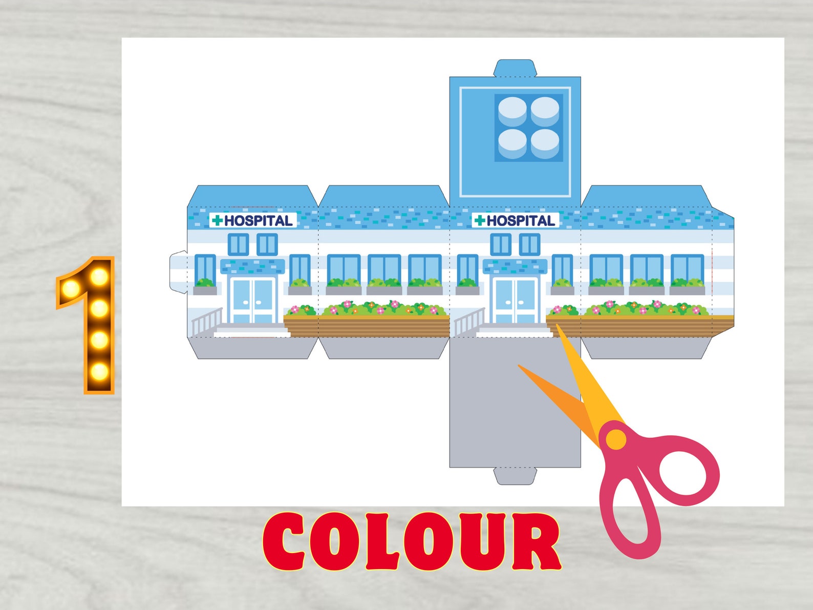 Paper Hospital Printable Activity Sheets Instant Download - Etsy