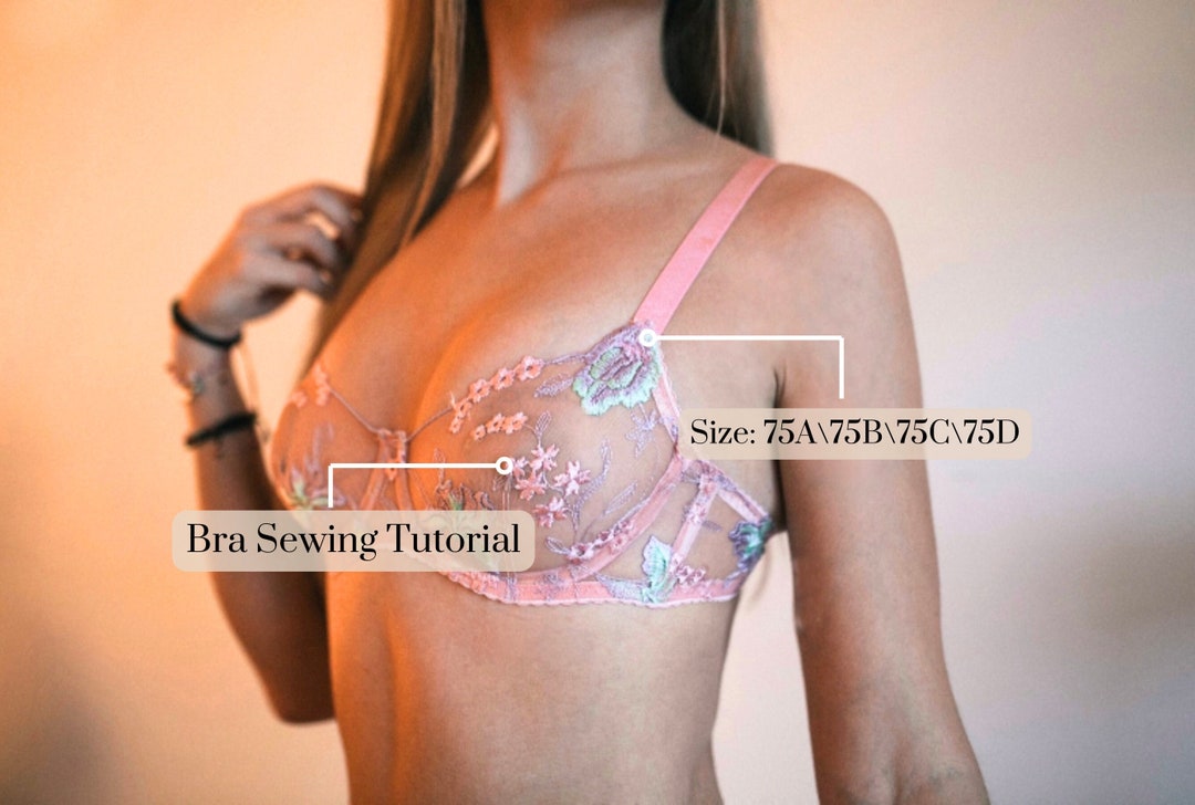 Adrienne's Bra Sewing Lingerie Pattern Instant Download PDF Sizes: 75A / 75B / 75C/ 75D ...