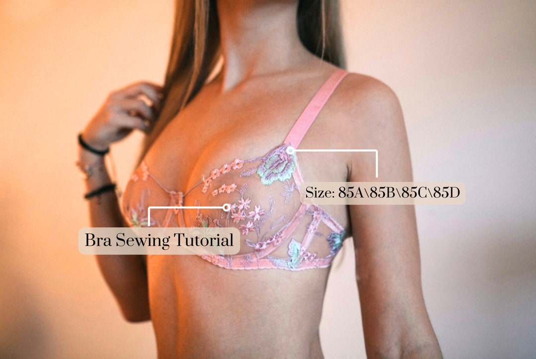Adrienne's Bra Sewing Lingerie Pattern Instant Download Sizes: 85A / 85B / 85C/ 85D Brassiere ...