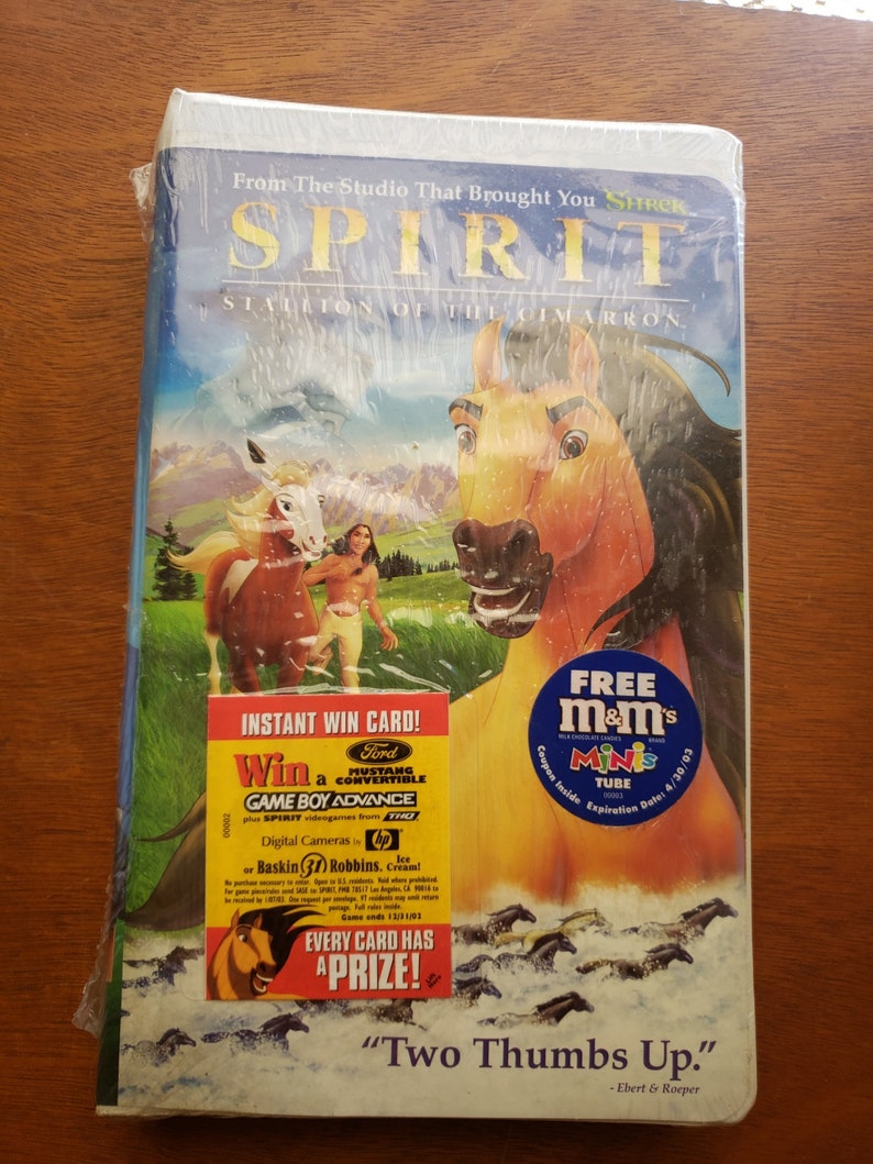 Dreamworks SPIRIT Stallion of the Cimarron VHS Tape Sealed 2002 - Etsy