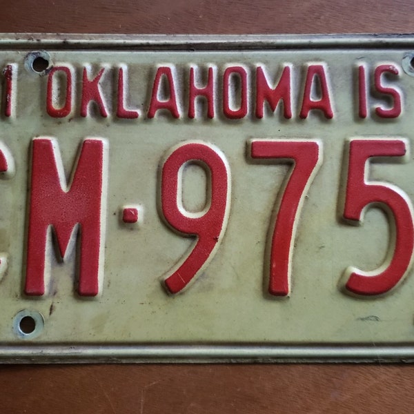 Oklahoma License Plates - Etsy