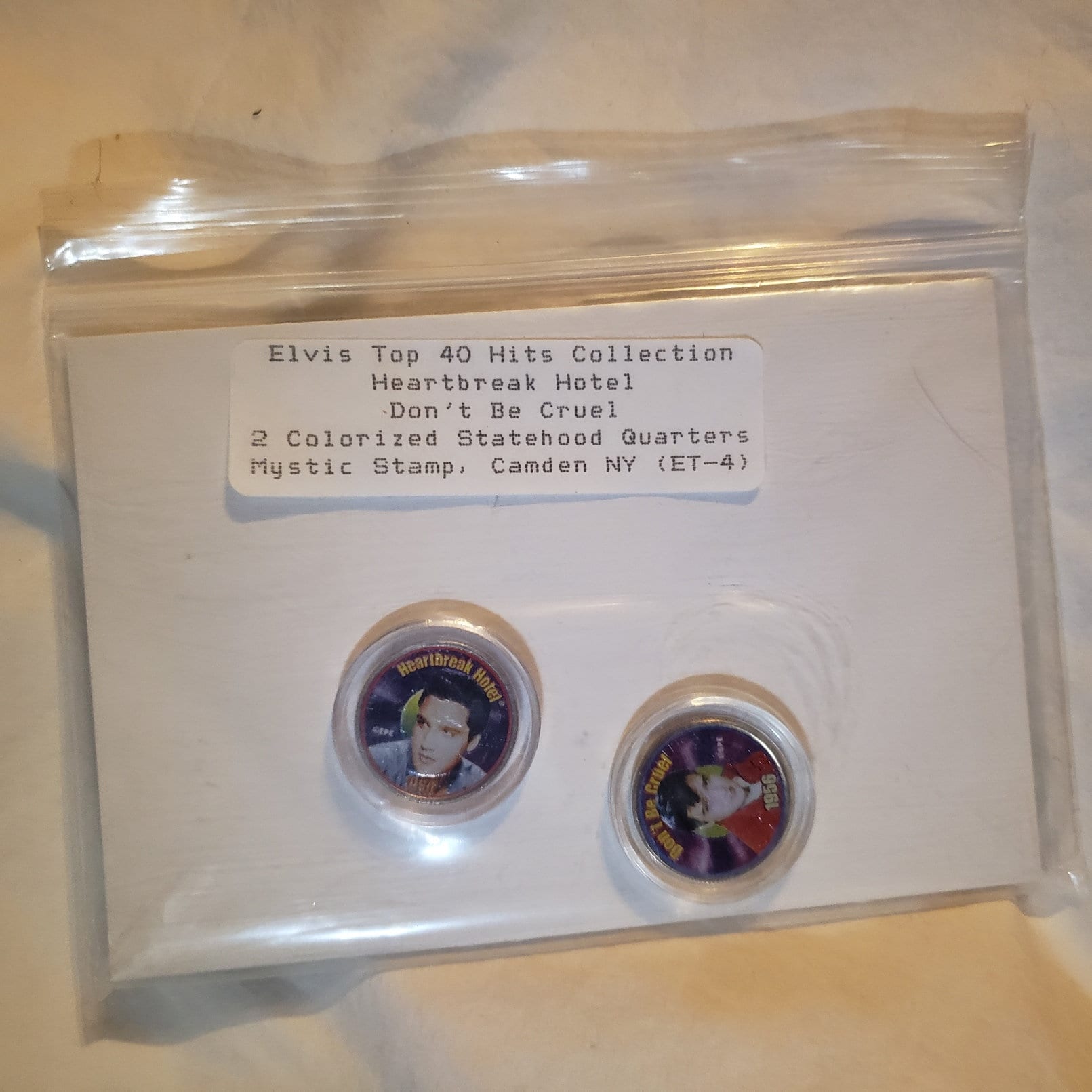 Elvis Presley ET-4 Top 40 Collection Colorized Statehood Quarters ...