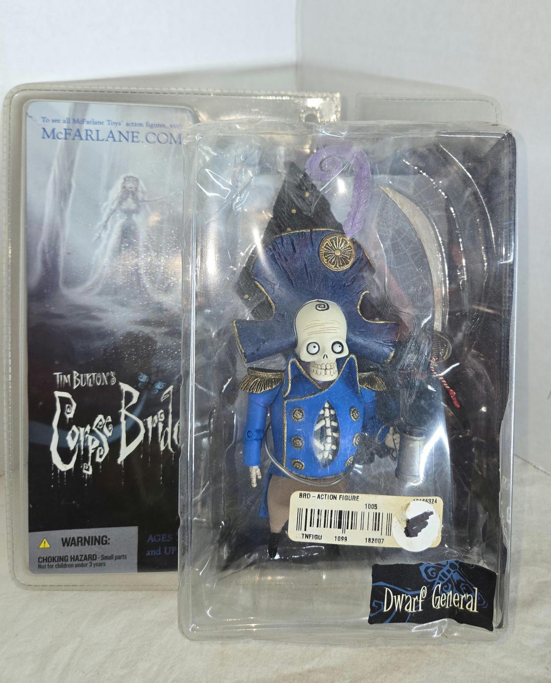 Corpse Bride Action Figure ~ Dwarf General ~ Tim Burton ~ Mcfarlane ...