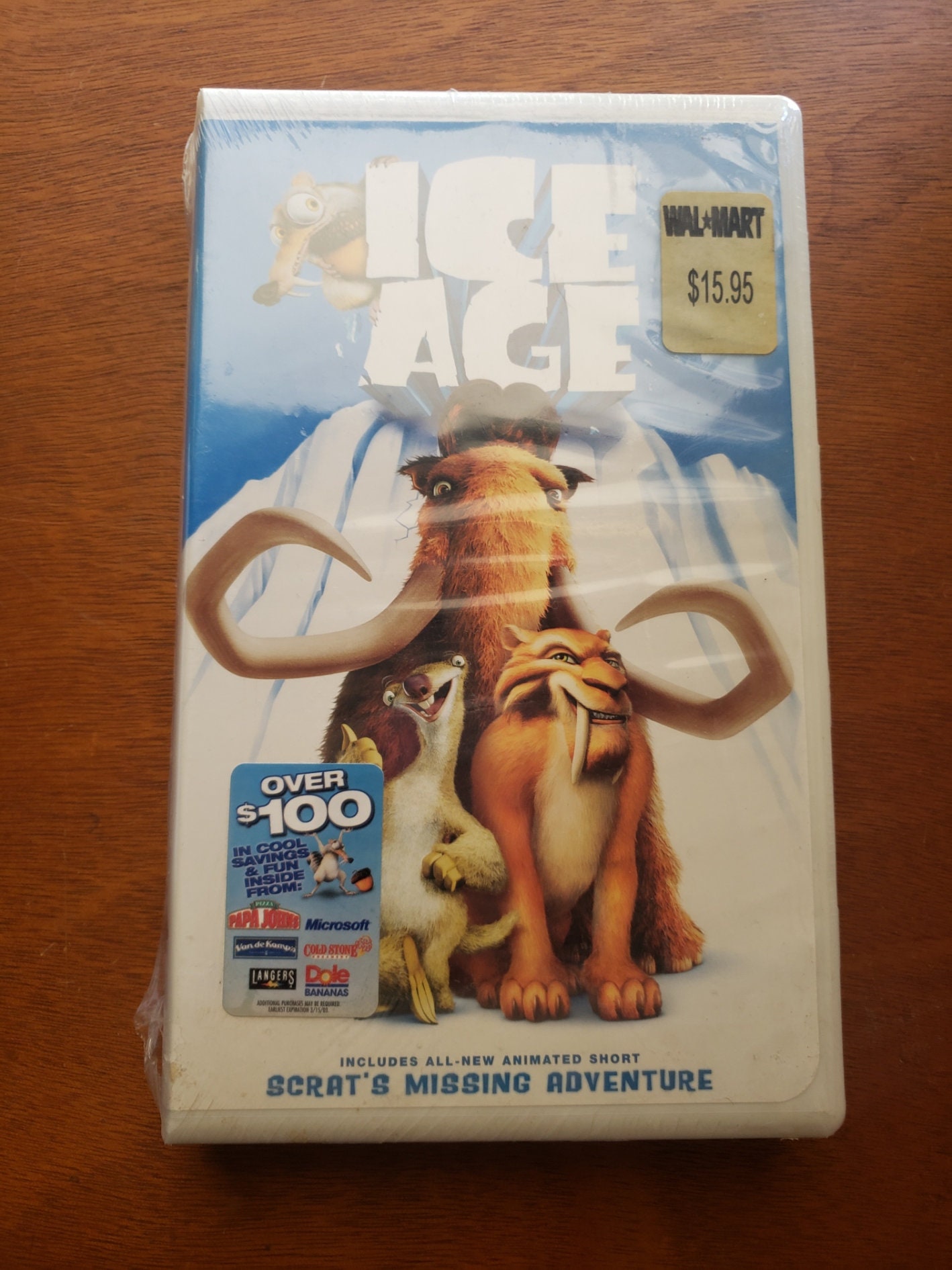 Ice Age Animated Movie VHS Tape 2002 Sealed - Etsy