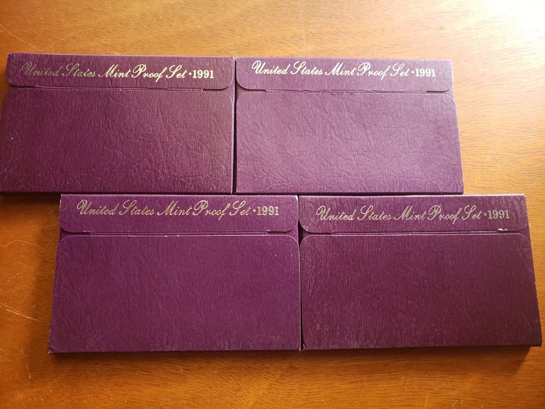 United States Coin Uncirculated Proof Set 1991 s Mint Mark Hard Case - Etsy