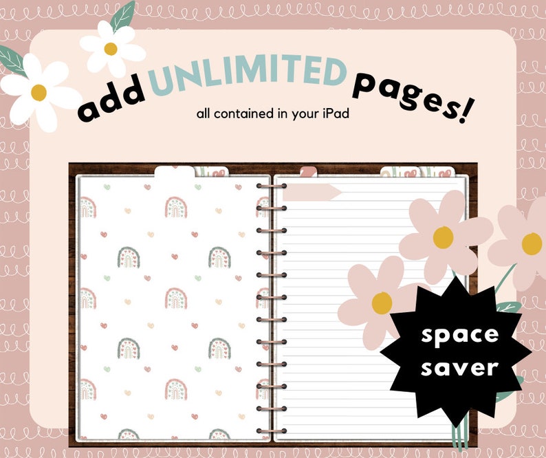 Realistic Notebook BUNDLE, 5 Subject Notebooks, Journal, Digital Notes ...