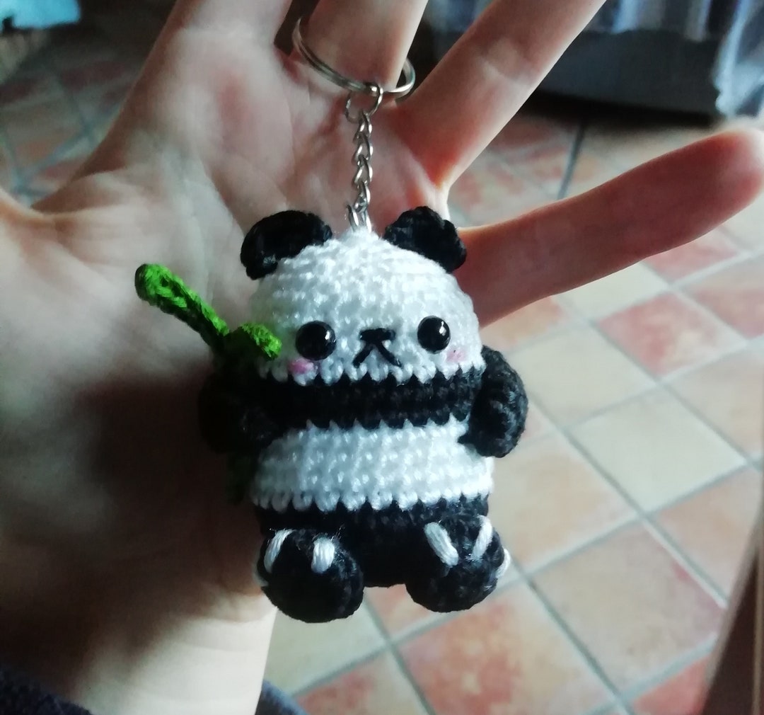 Panda Keychain Pattern Diagram - Etsy