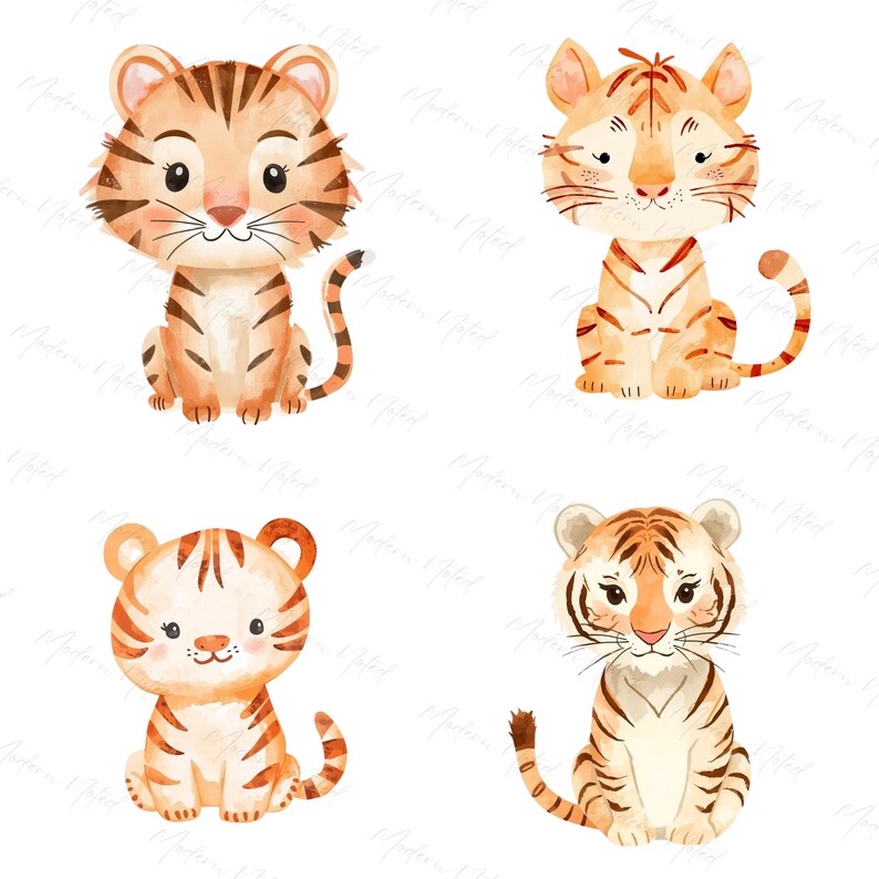 Safari Animals Clipart, 30 PNG & JPG, African Wildlife Clip Art ...