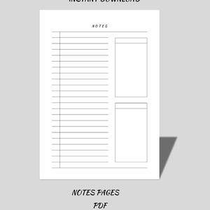 Designed for Vibrant Journals Printable Notepaper, Notebook Paper Pages ...