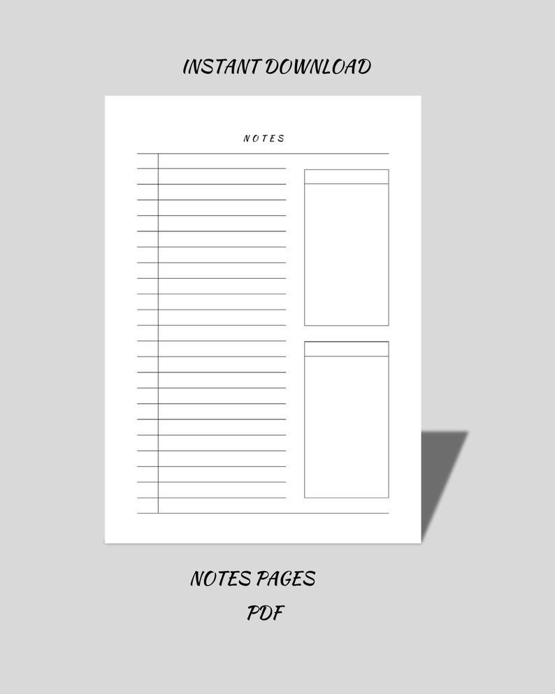 Designed for Vibrant Journals Printable Notepaper, Notebook Paper Pages ...