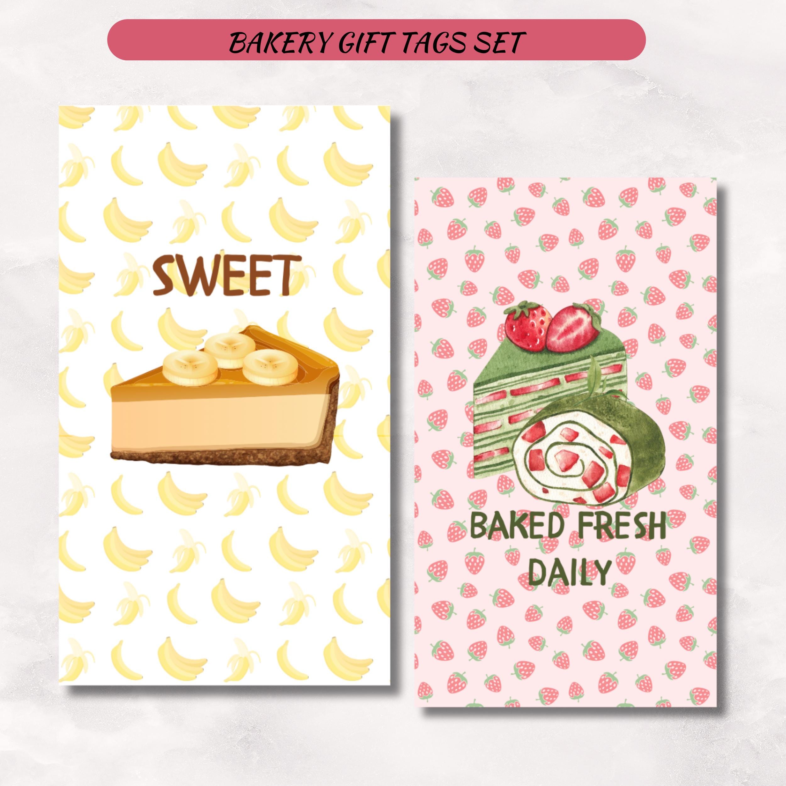 Printable Bakery Gift Tags, Handmade / Sweet Treat Labels, Small ...