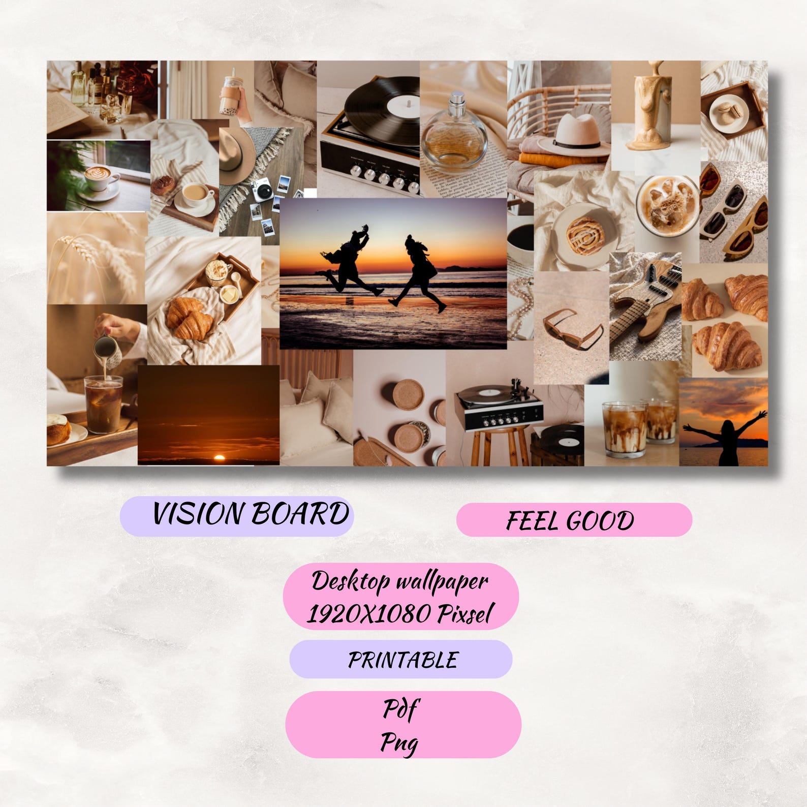 Vision Board Set, Happiness for Women, Inspirational Quotes, Travel ...
