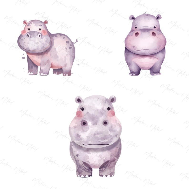 Safari Animals Clipart, 30 PNG & JPG, African Wildlife Clip Art ...