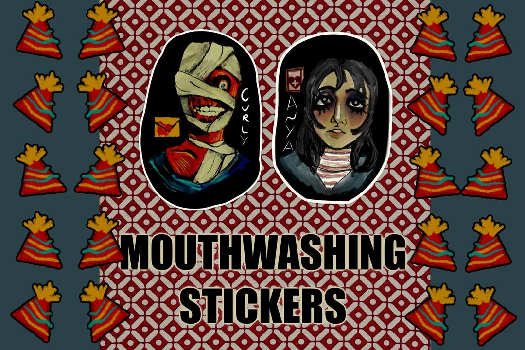Anya and Curly • Mouthwashing Stickers - Etsy