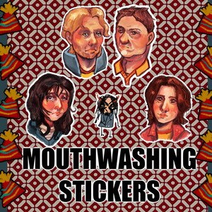 Anya + Curly + Daisuke + Swansea • Mouthwashing Stickers - Etsy