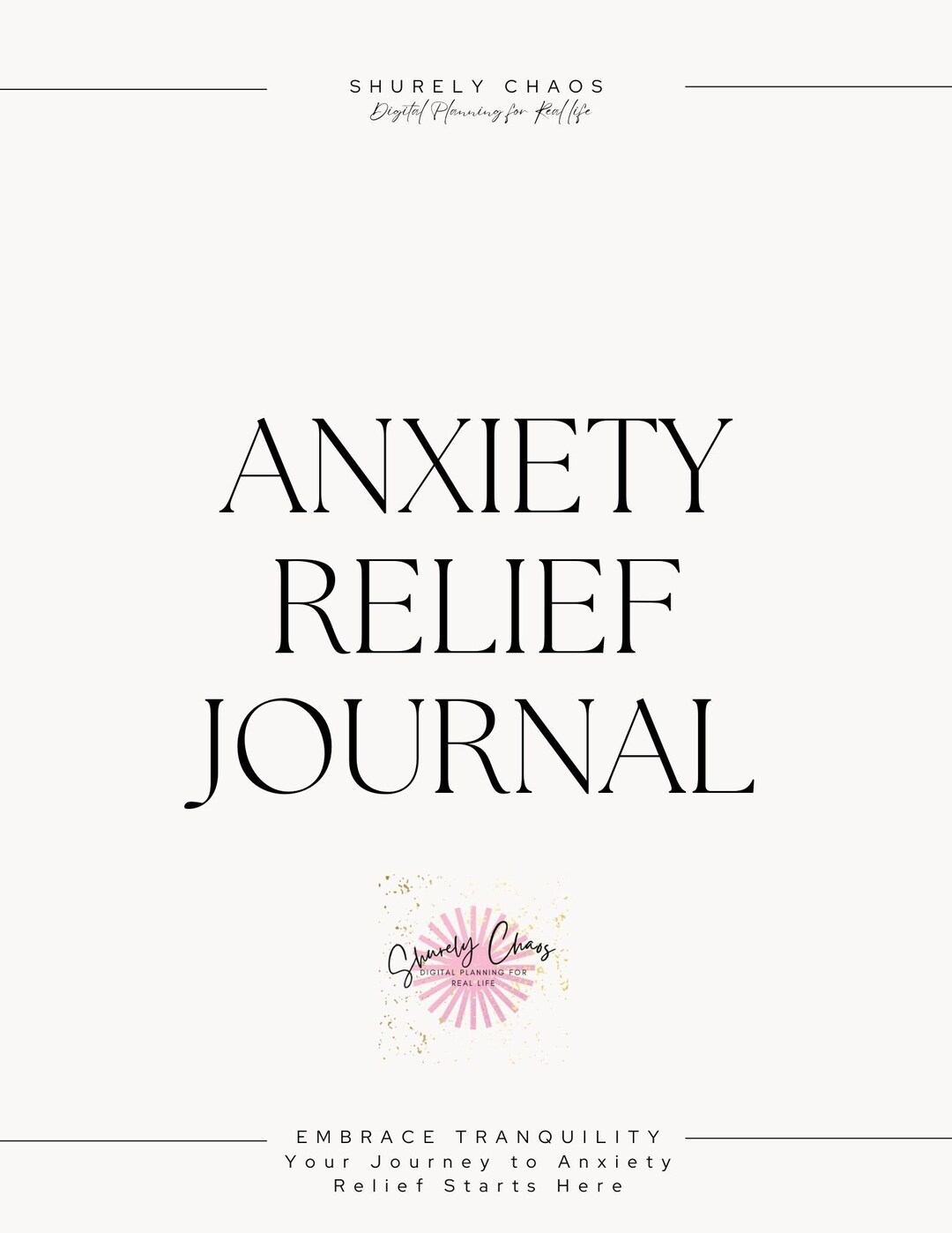 Digital Anxiety Relief Journal | Nurturing Mindfulness & Calm in a ...