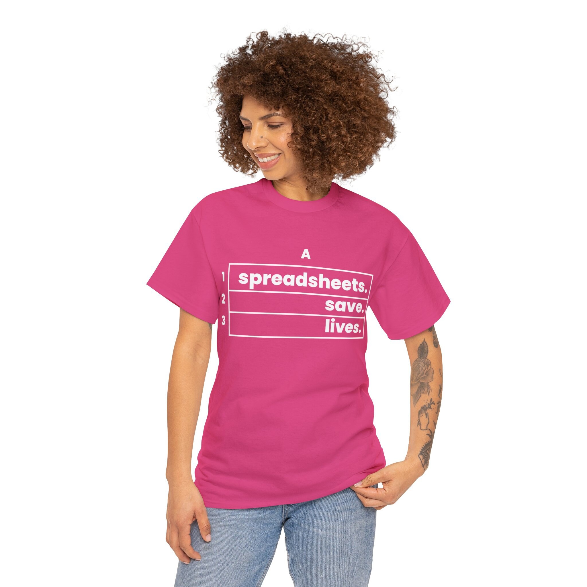 Spreadsheets Save Lives Excel Lovers Unisex Heavy Cotton - Etsy