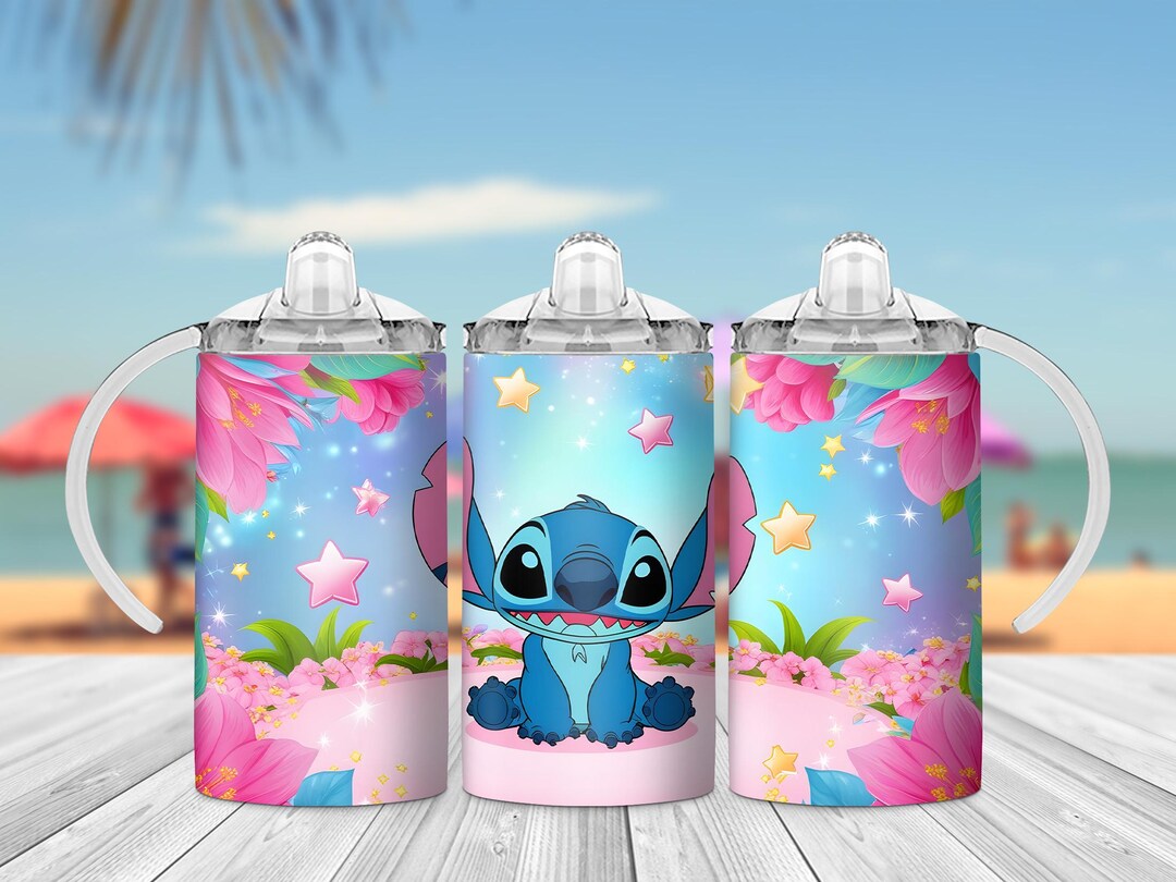 12oz Stitch Sippy Cup Wrap, Stitch Watercolor Design, Instant Download ...