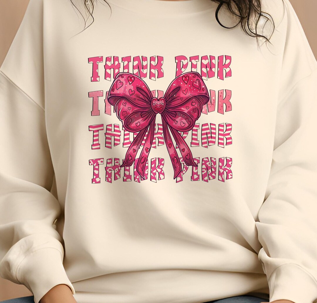 Think Pink PNG, Sublimation Design, Feminist Empowerment Digital PNG ...