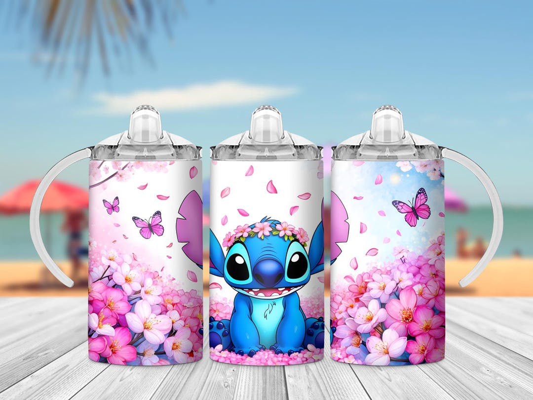 12oz Stitch Sippy Cup Wrap, Stitch Whimsical Design, Instant Download ...