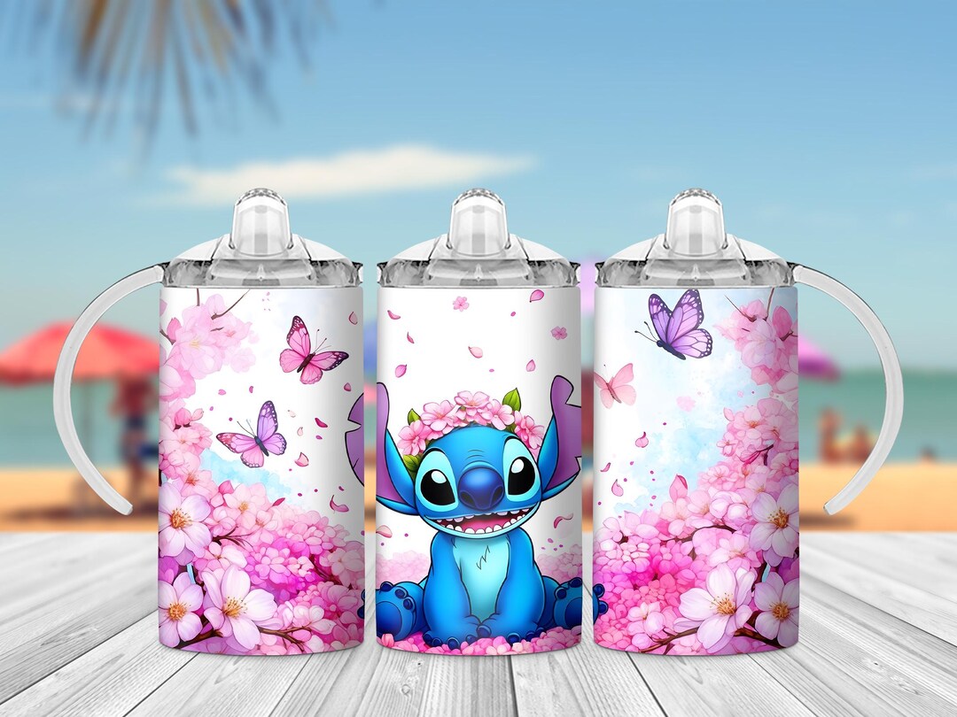 12oz Stitch Sippy Cup Wrap, Stitch Whimsical Design, Instant Download ...