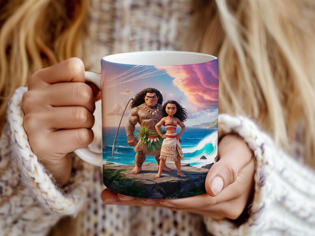 Moana Mug Wrap Sublimation Template, 11oz & 15oz Designs, Instant ...