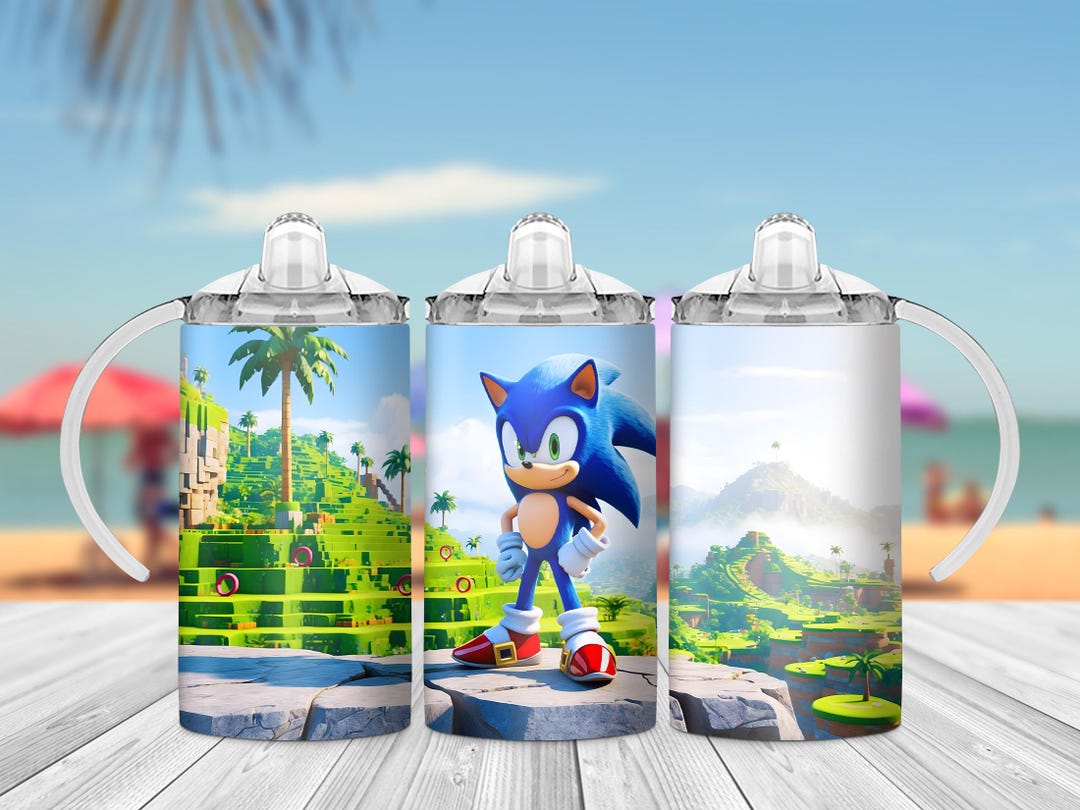 12oz Sonic the Hedgehog Sippy Cup Wrap, Sonic Cup Wrap Design, Instant ...