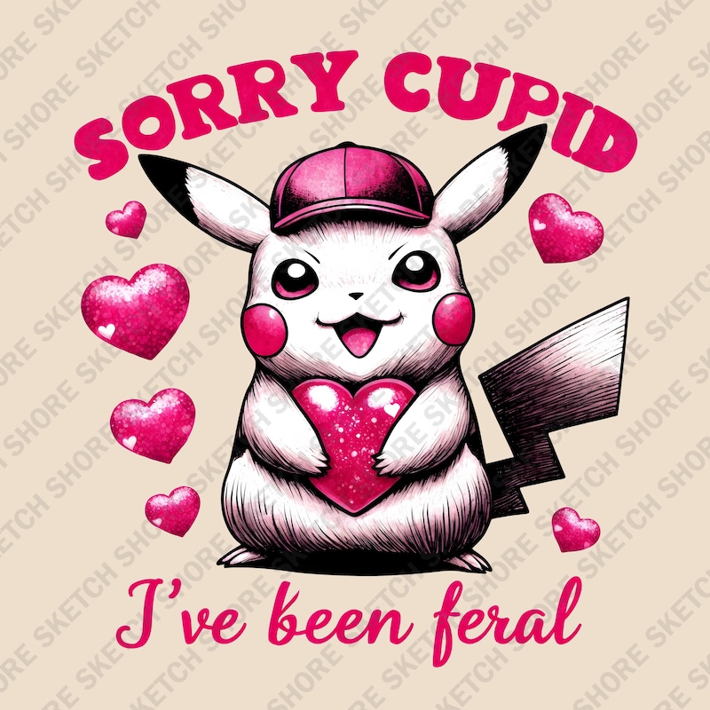 Pikachu Valentine Png - Etsy