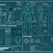 Ironman Mark III Suit - (deep Teal) Blueprint DIGITAL POSTER (size ...