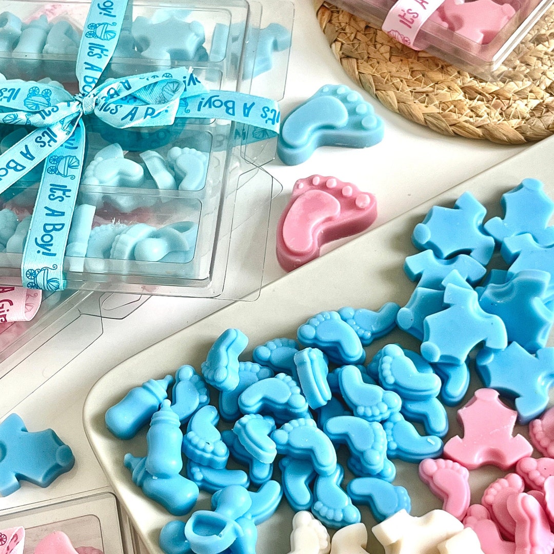 Baby Shower Favours Wax Melt Gift Set Baby Shower Wax Melts Baby Feet ...