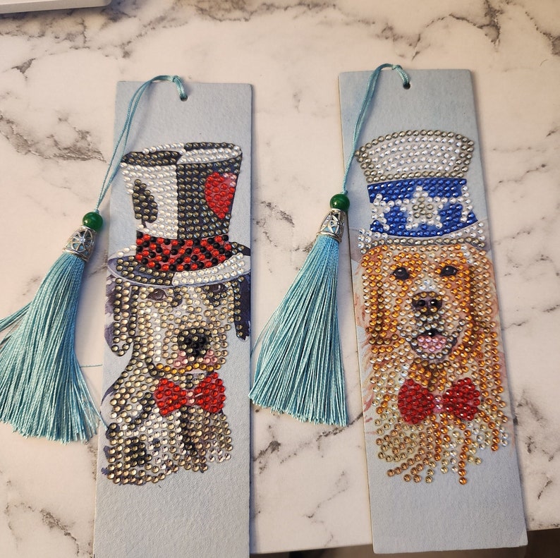 Diamond Art Bookmarks, Faux Leather - Sealed and Finished! Multiple ...