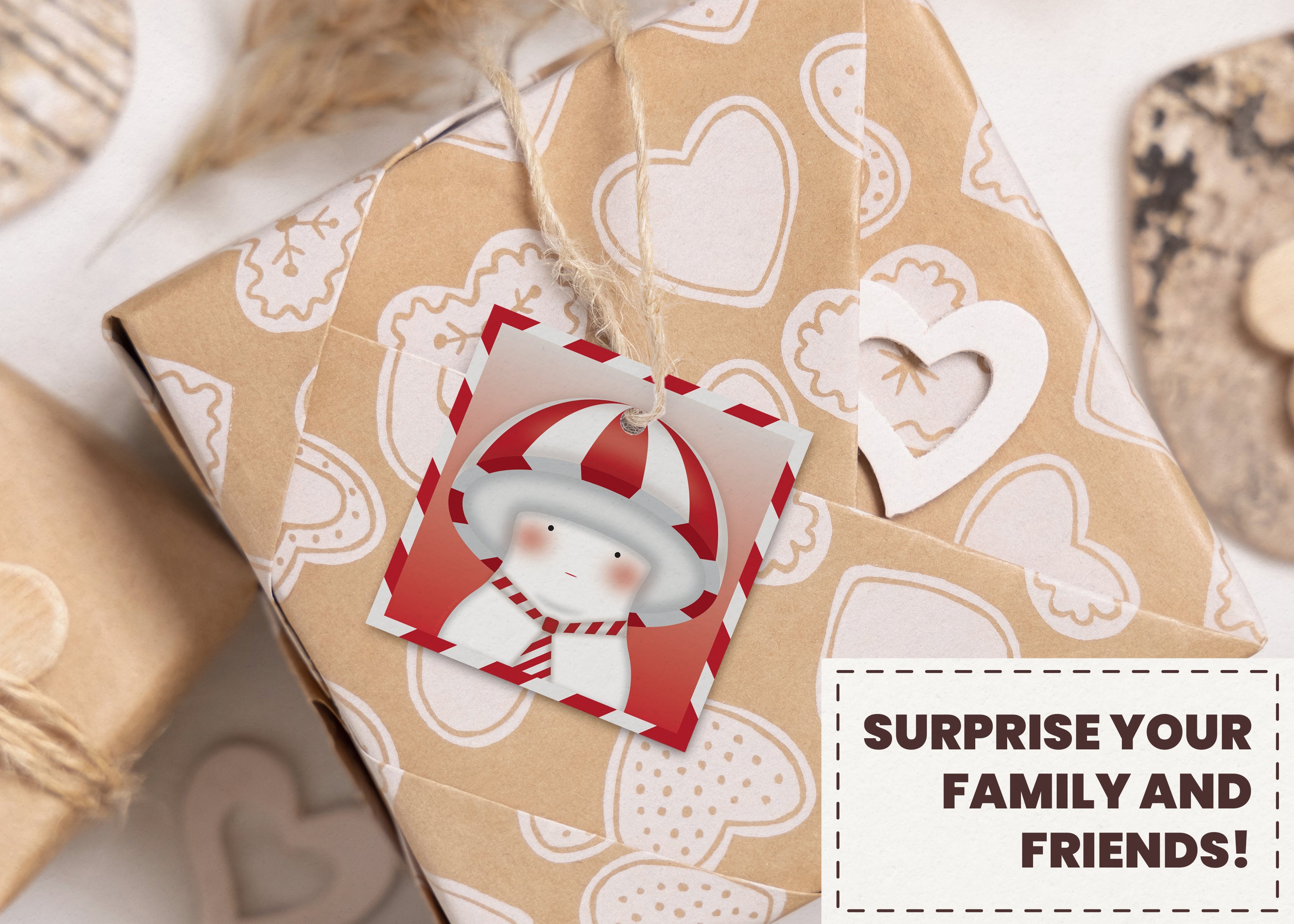 Peppermint Grib Greeting Card Prints Digital Greeting Cards Download ...