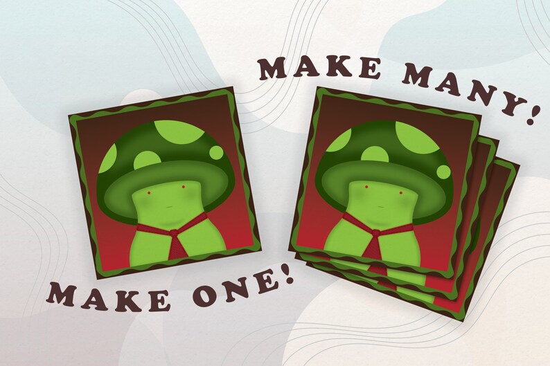 Toxic Grib Greeting Card Prints Digital Greeting Cards Download Cute ...